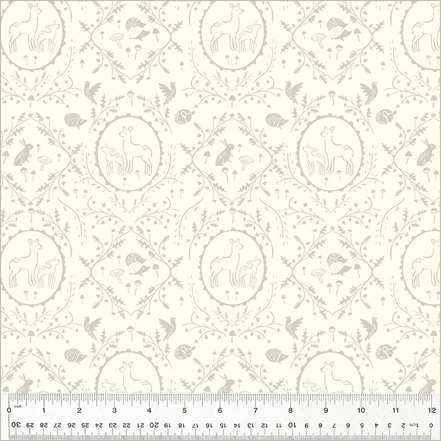 Forest Tales - Ivory Dainty Damask – Miller's Dry Goods