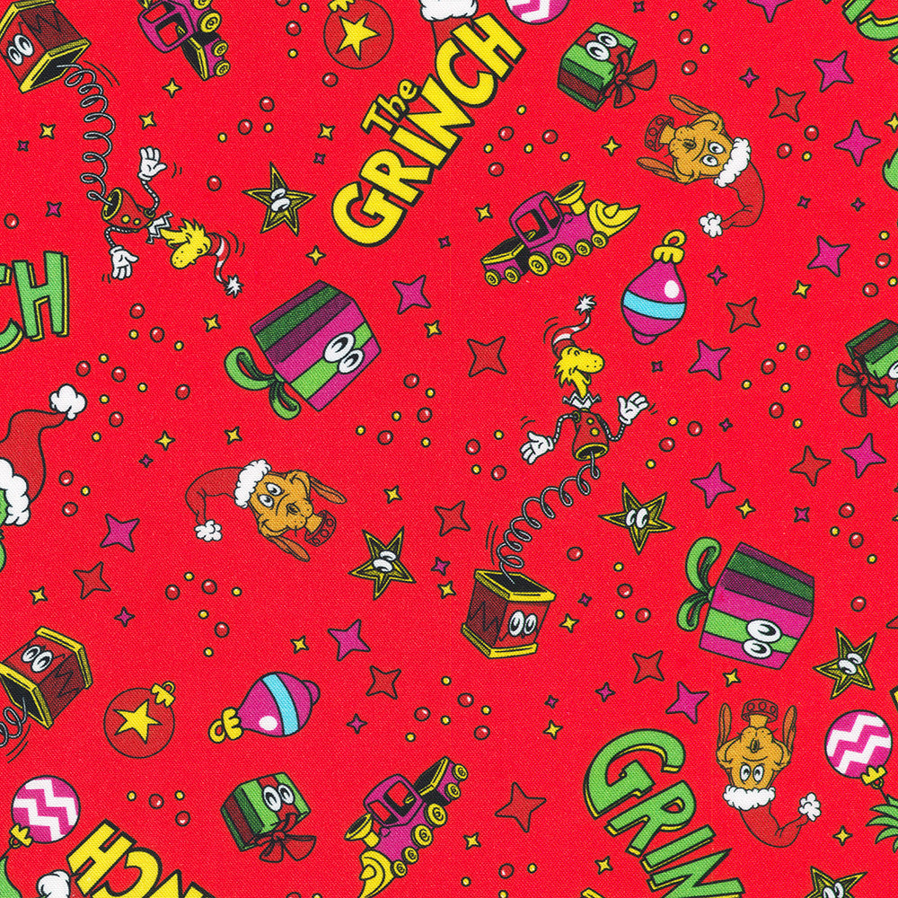 How the Grinch Stole Christmas - Red Grinch Toss – Miller's Dry Goods